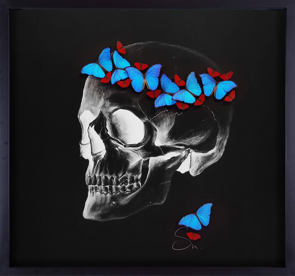 Negative Skull (Red-Blue) - SN - EDEN Gallery