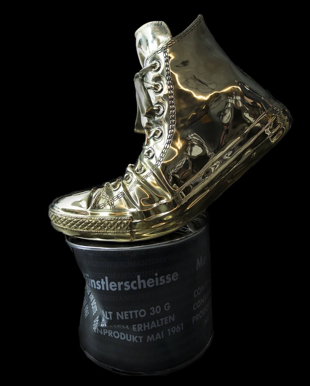 Compressed Manzoni Gold & Black - Angelo Accardi - EDEN Gallery