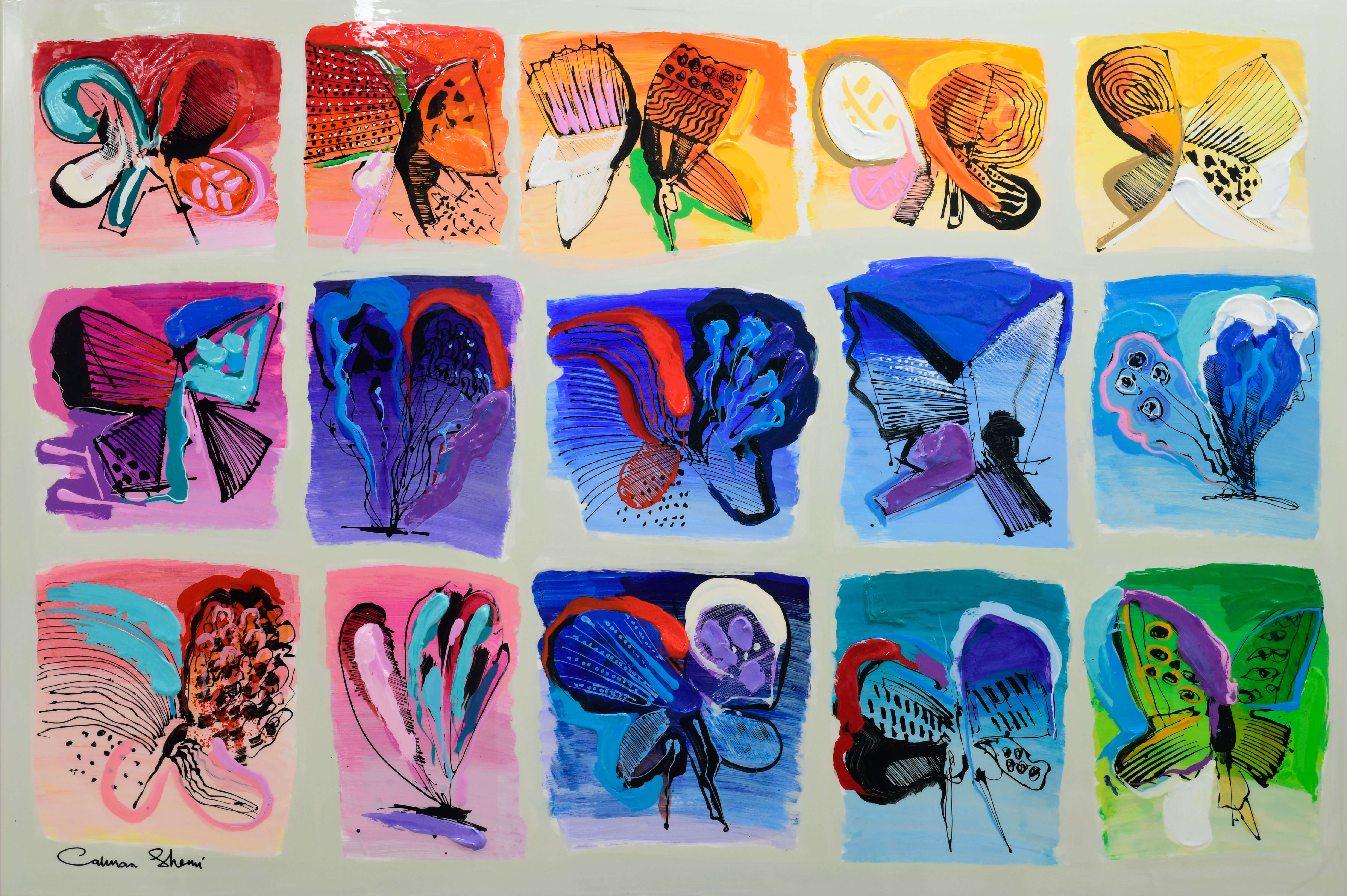 Butterflies Parade - Calman Shemi - Eden House of Art