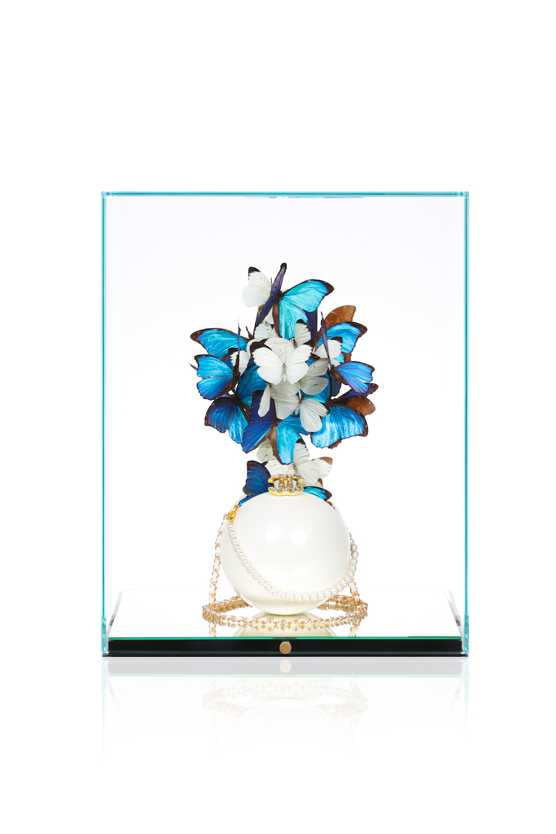 Chanel White Pearl - White & Blue II - Roman Feral - Eden House of Art