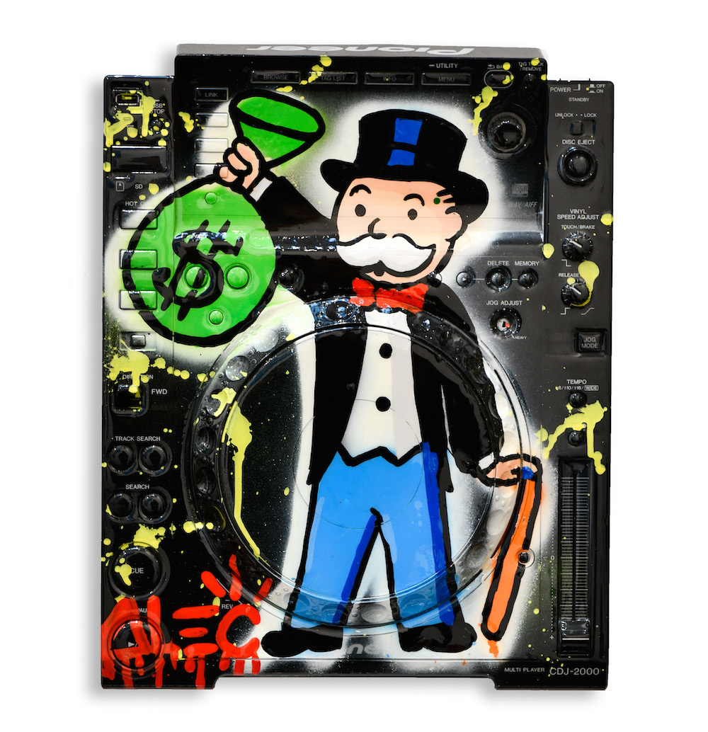 Monopoly Holding $ Bag DJ Deck - Alec Monopoly - Eden House of Art