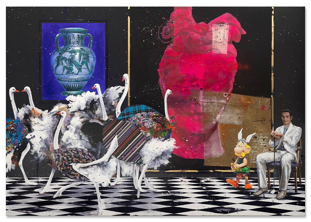 Fighting Ostriches - Angelo Accardi - Eden House of Art