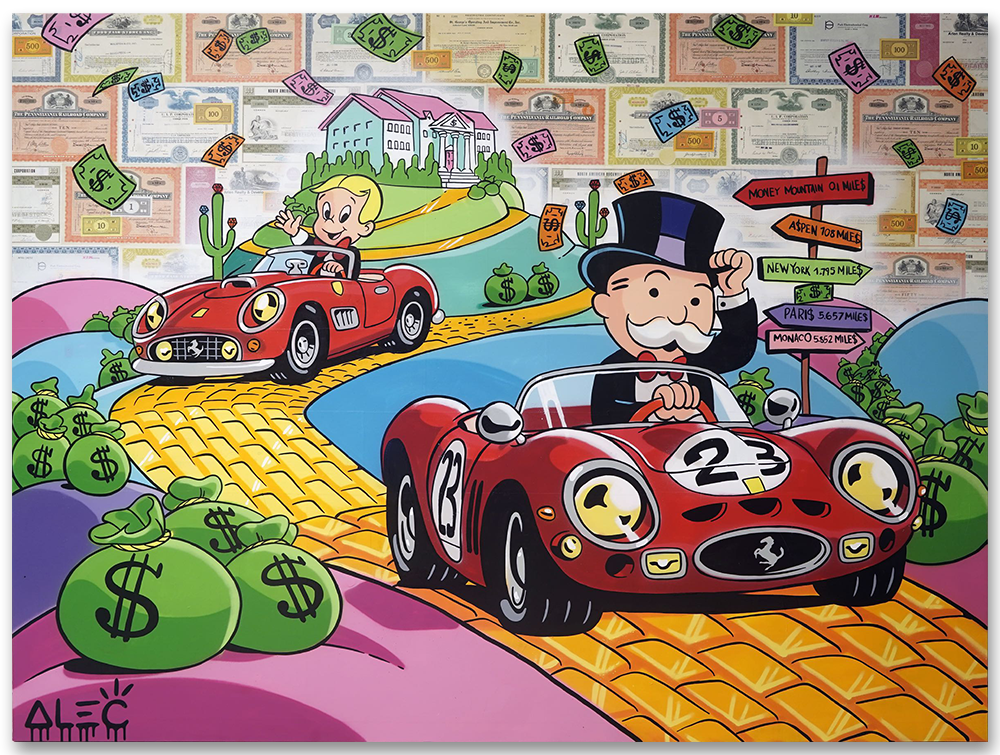 Monopoly, Richie Driving Vintage Italian Luxury Car $ Road - Alec ...
