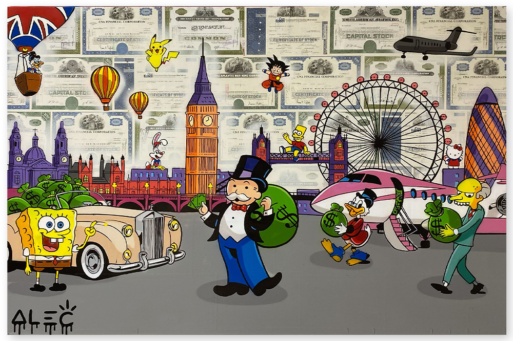 $ Team and Characters on Private Jet Tarmac Outside London - Alec ...