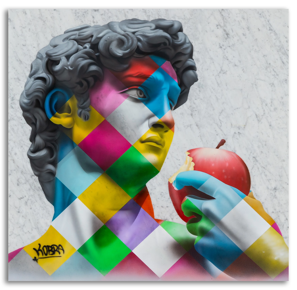 David Apple Marble - Eduardo Kobra - Eden House of Art