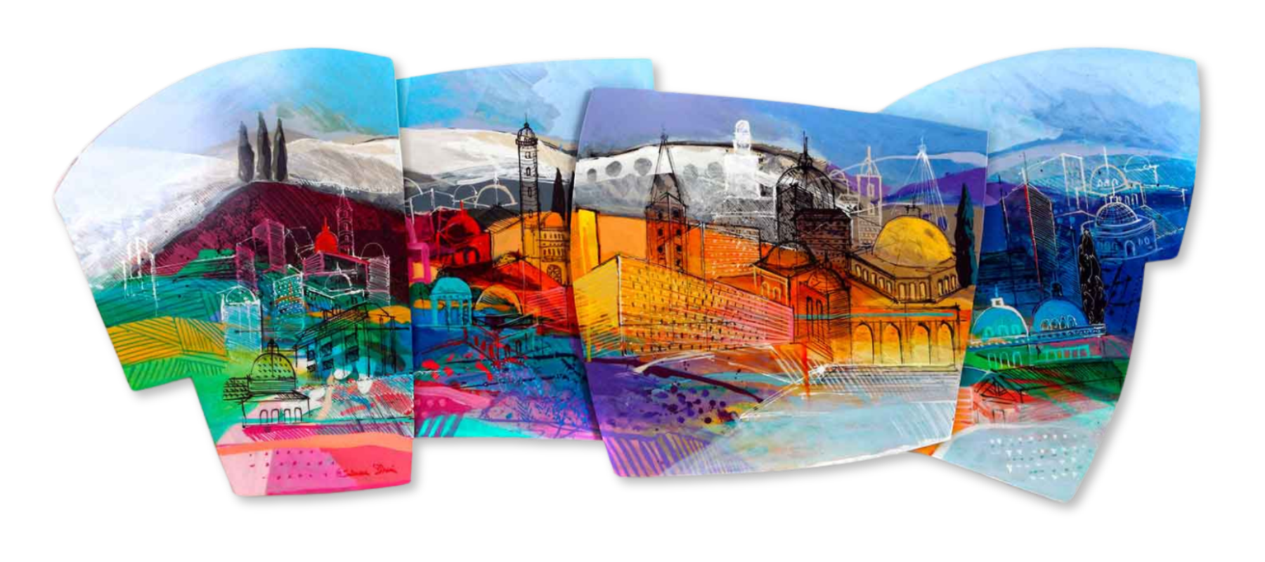 Jerusalem Landscape - Calman Shemi - Eden House of Art